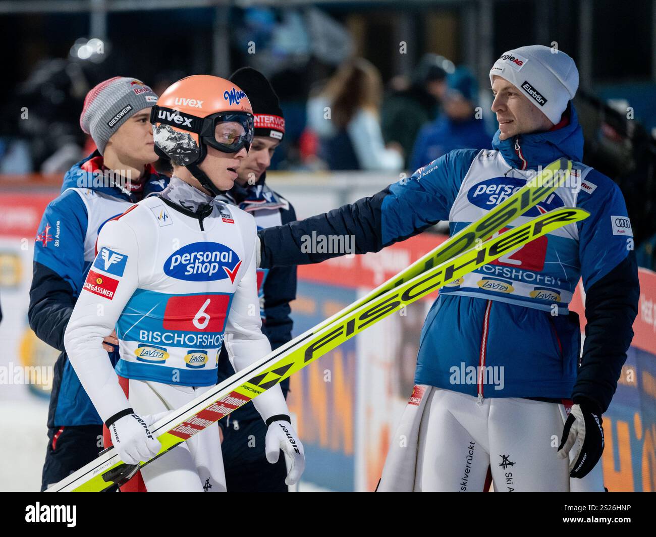 HOERL Jan (Oesterreich) unzufrieden im Ziel, AUT, FIS Viessmann ...