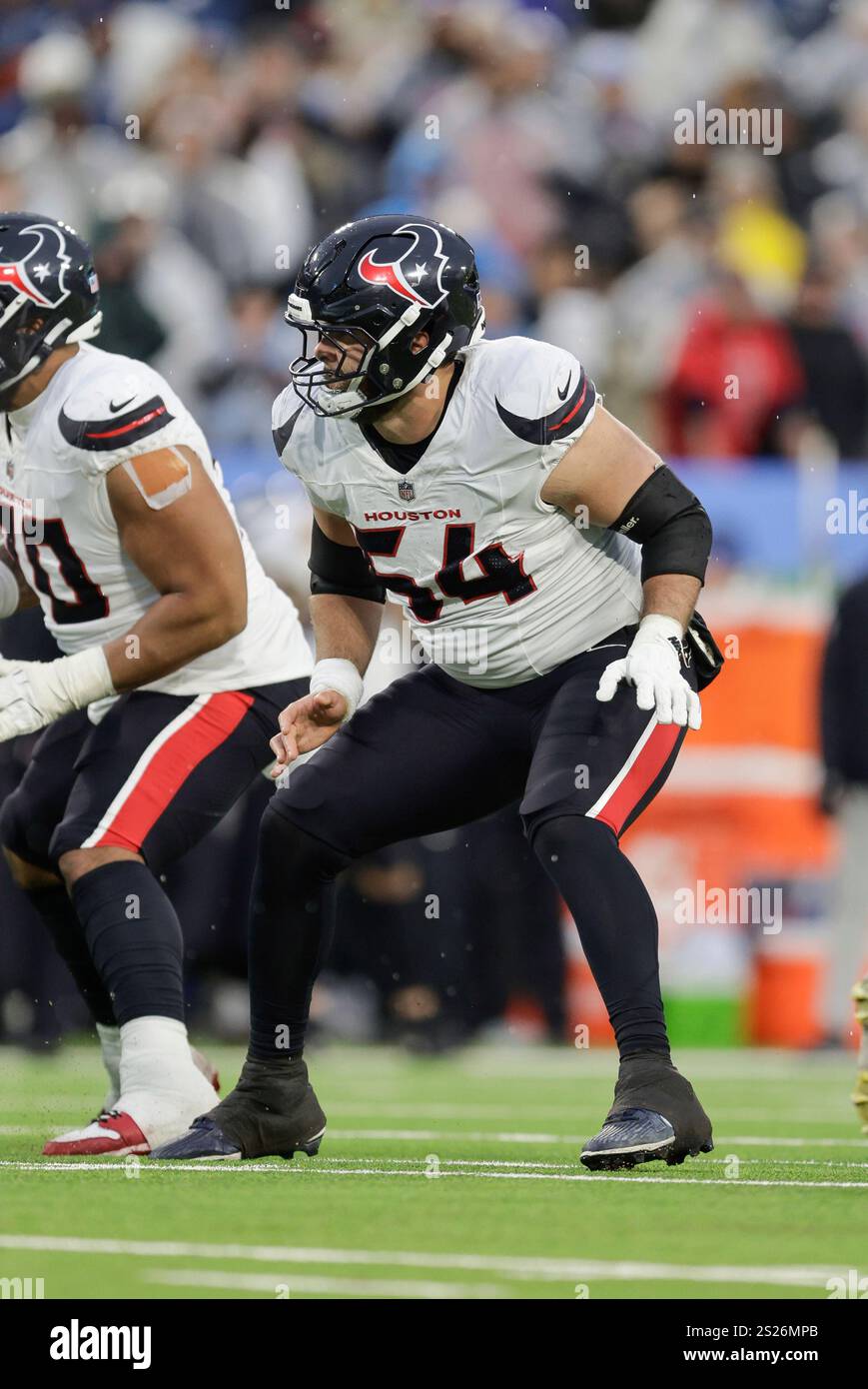 Houston Texans guard Jarrett Patterson (54) blocks during the first ...