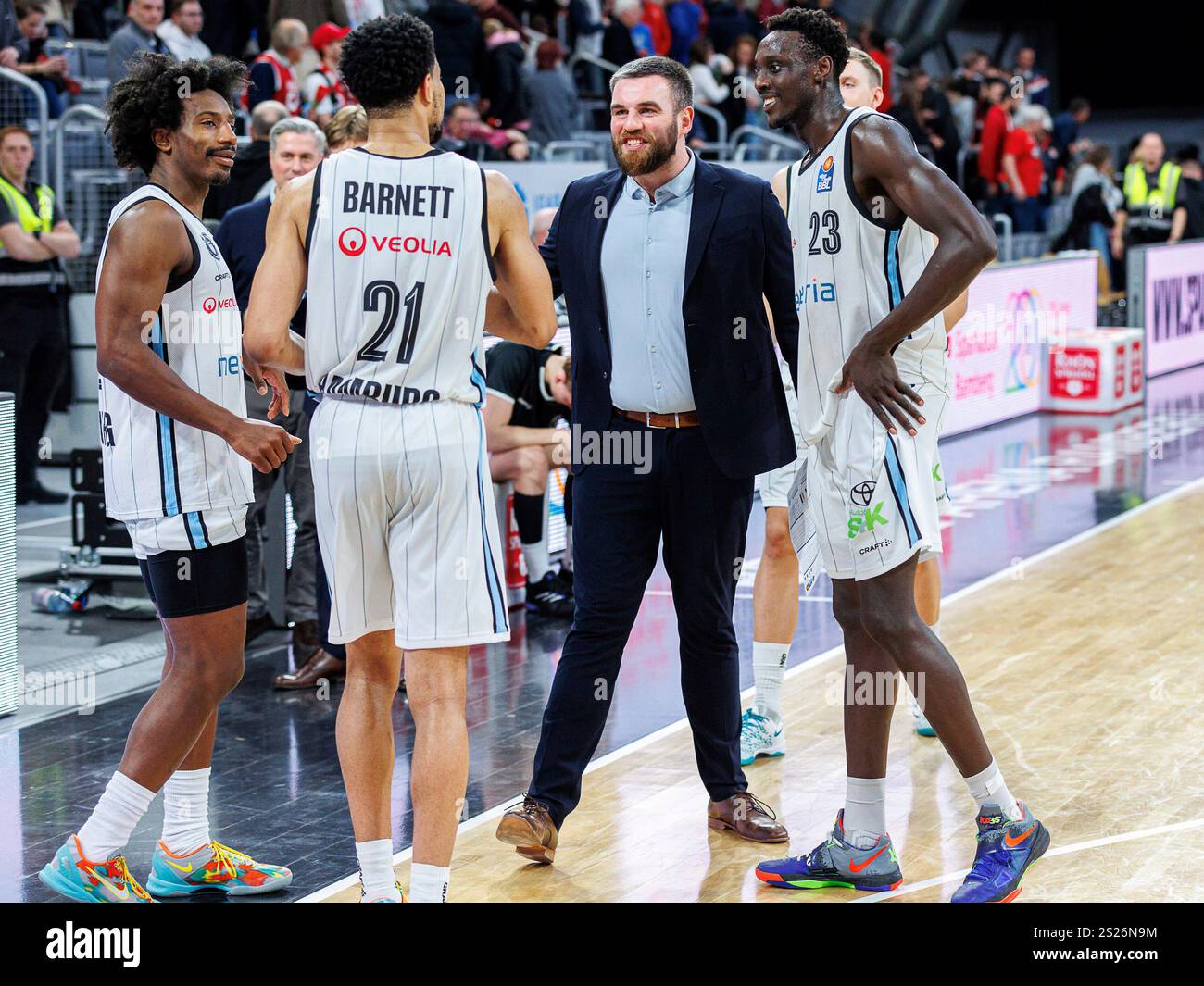 Bamberg, Deutschland. 06th Jan, 2025. Johnathan Stove (Hamburg Towers ...