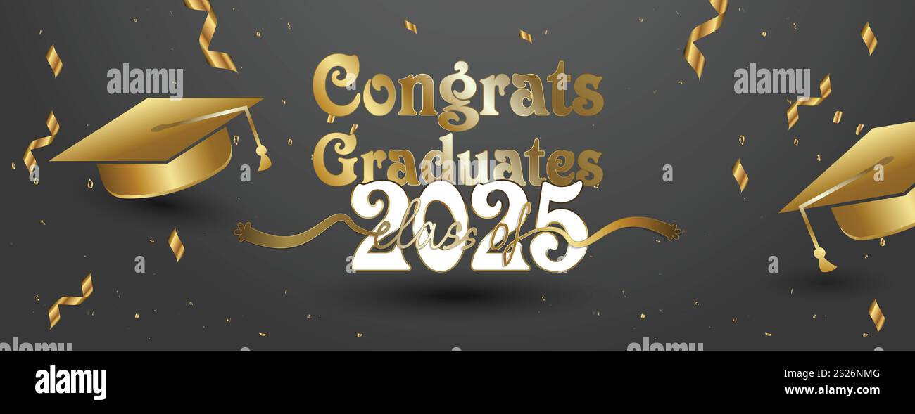 Senior Class Of 2025 Invitation Card Template. Congratulations on ...