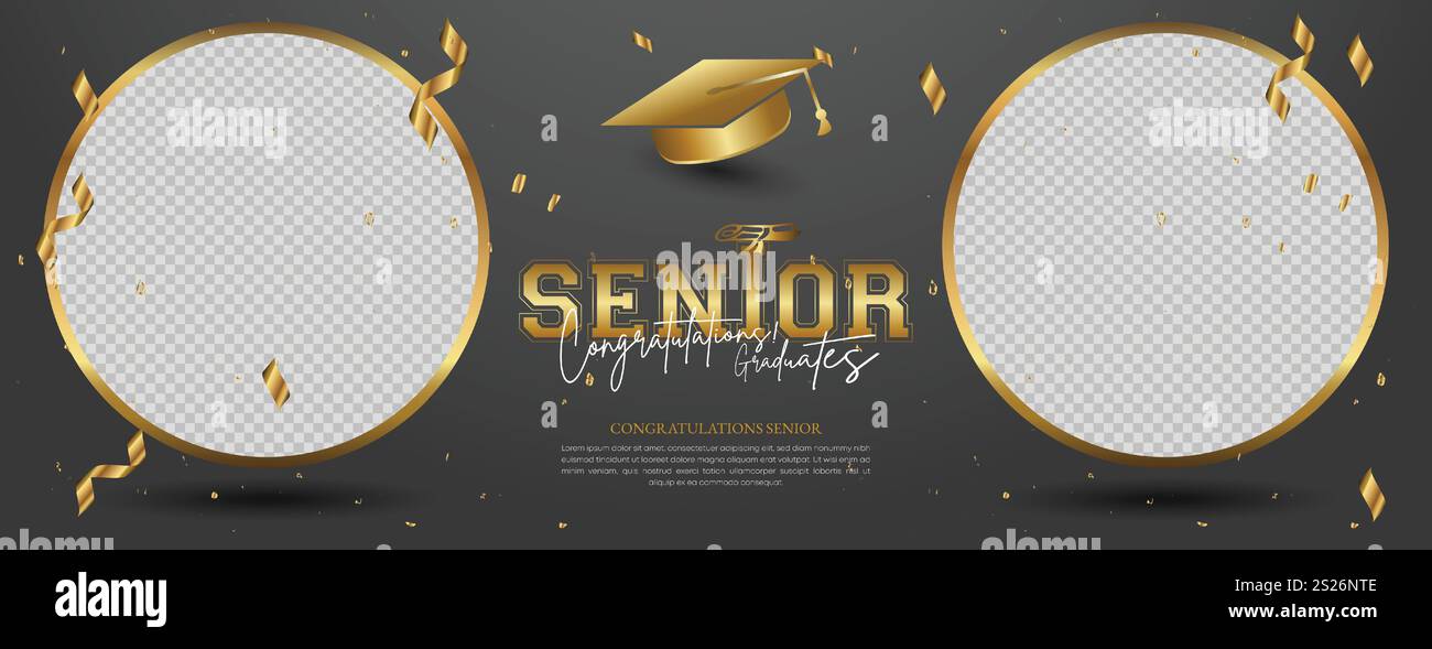 Senior Class Of 2025 Invitation Card Template. Congratulations on ...
