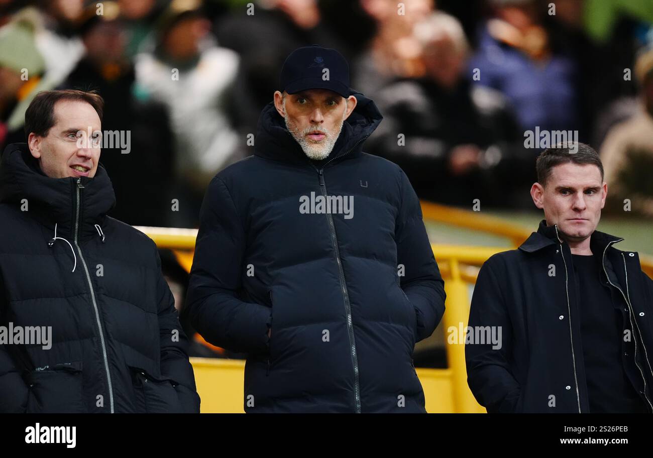 England manager Thomas Tuchel in the stands with FA CEO Mark Bullingham ...