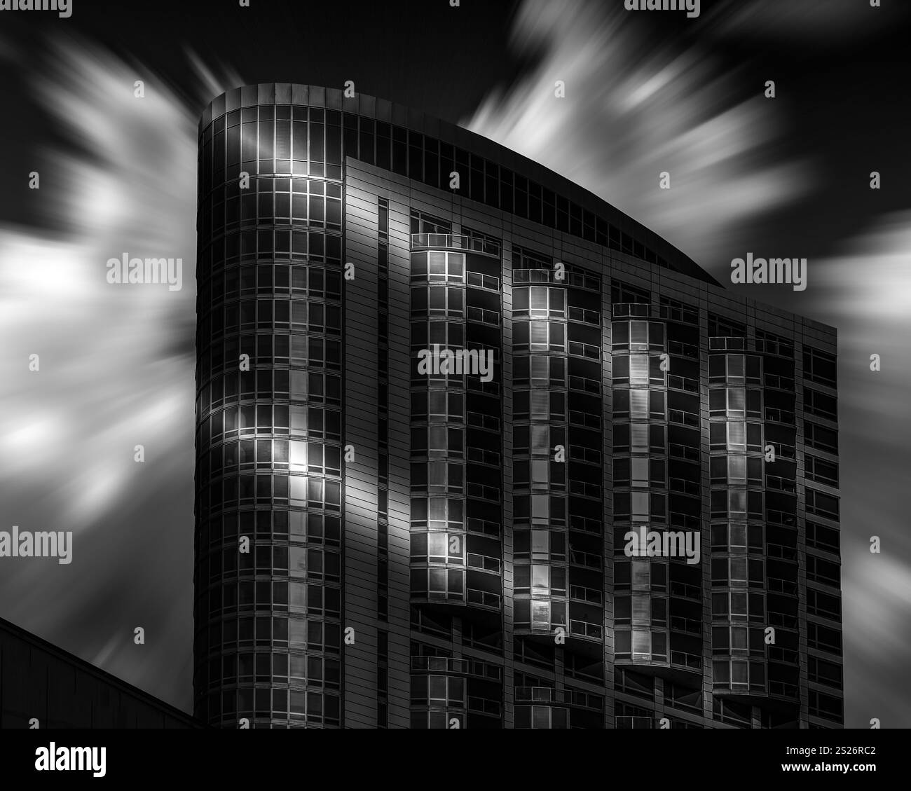 Downtown Chicago, IL building fine art Stock Photo - Alamy