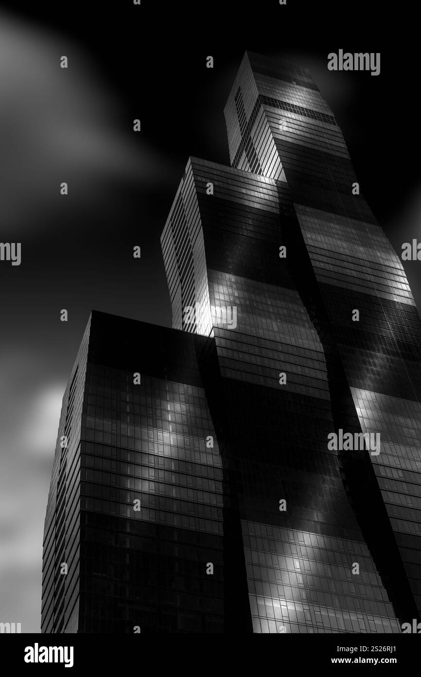 Fine art BW of St. Regis in downtown Chicago, IL Stock Photo - Alamy