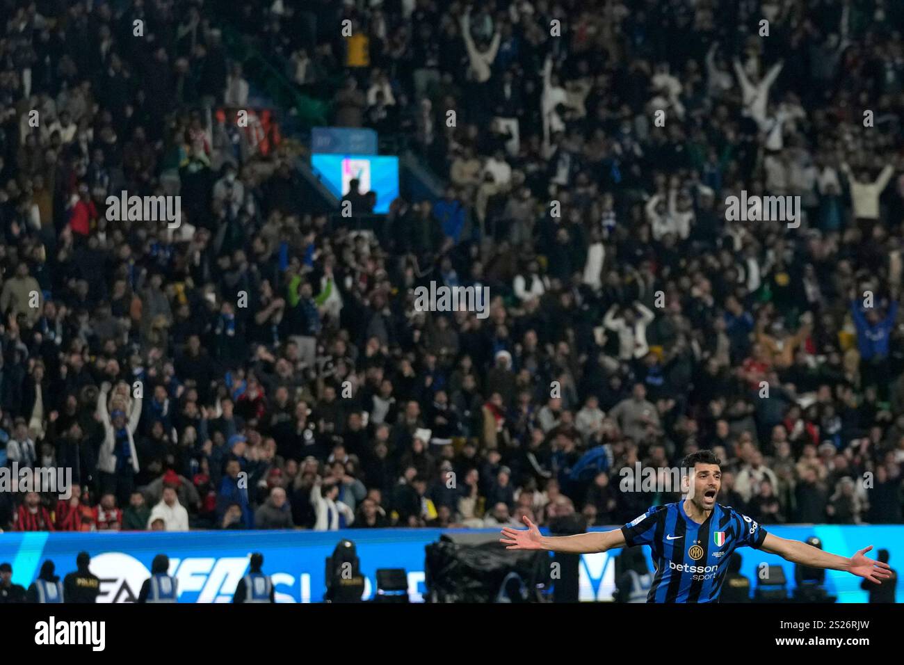 Inter Milan's Mehdi Taremi celebrates after scoring his sides second ...