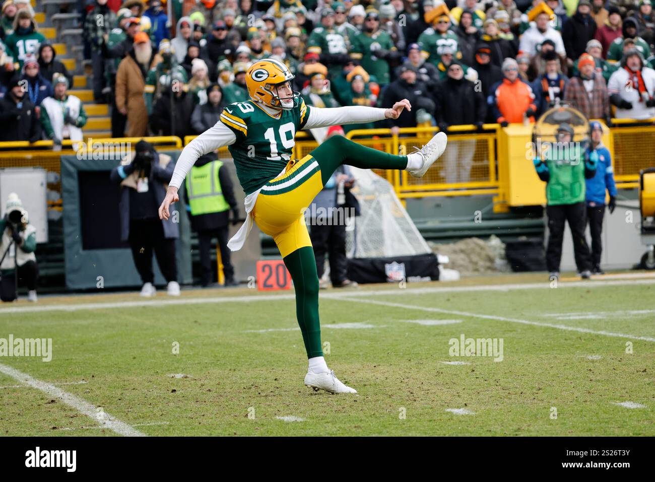 Green Bay Packers punter Daniel Whelan (19) during an NFL football game ...