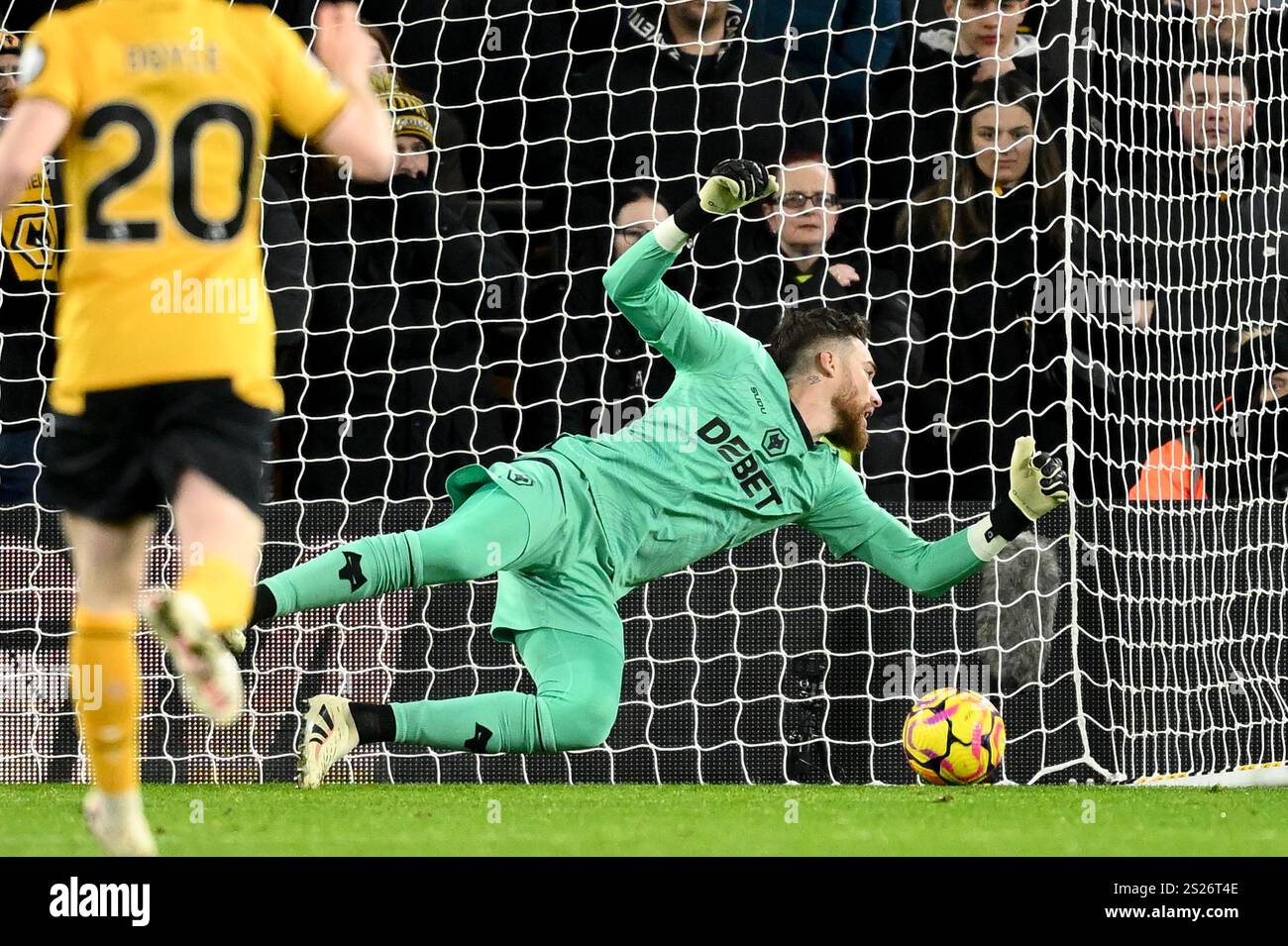 Molineux, Wolverhampton on Monday 6th January 2025.Josa Sa of ...