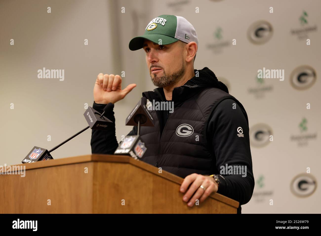 Green Bay Packers head coach Matt LaFleur after an NFL football game ...