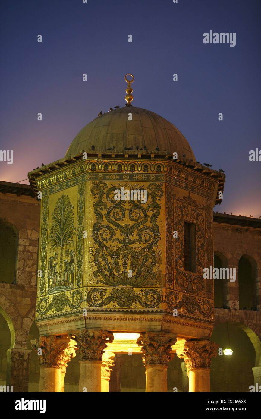 the Umayyad Mosque in the city of Damaskus in Syria in the middle east ...