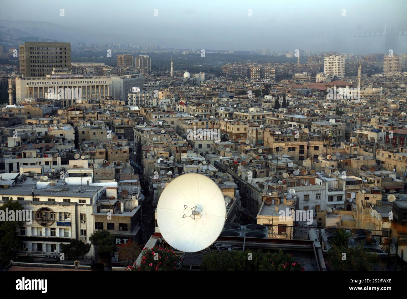 the city centre of Damaskus before the war in Syria in the middle east ...