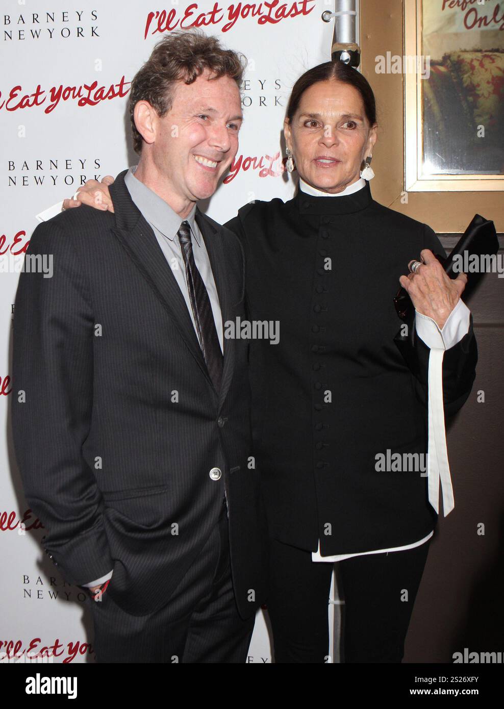 Playwright John Logan and Ali MacGraw arriving at the opening night ...