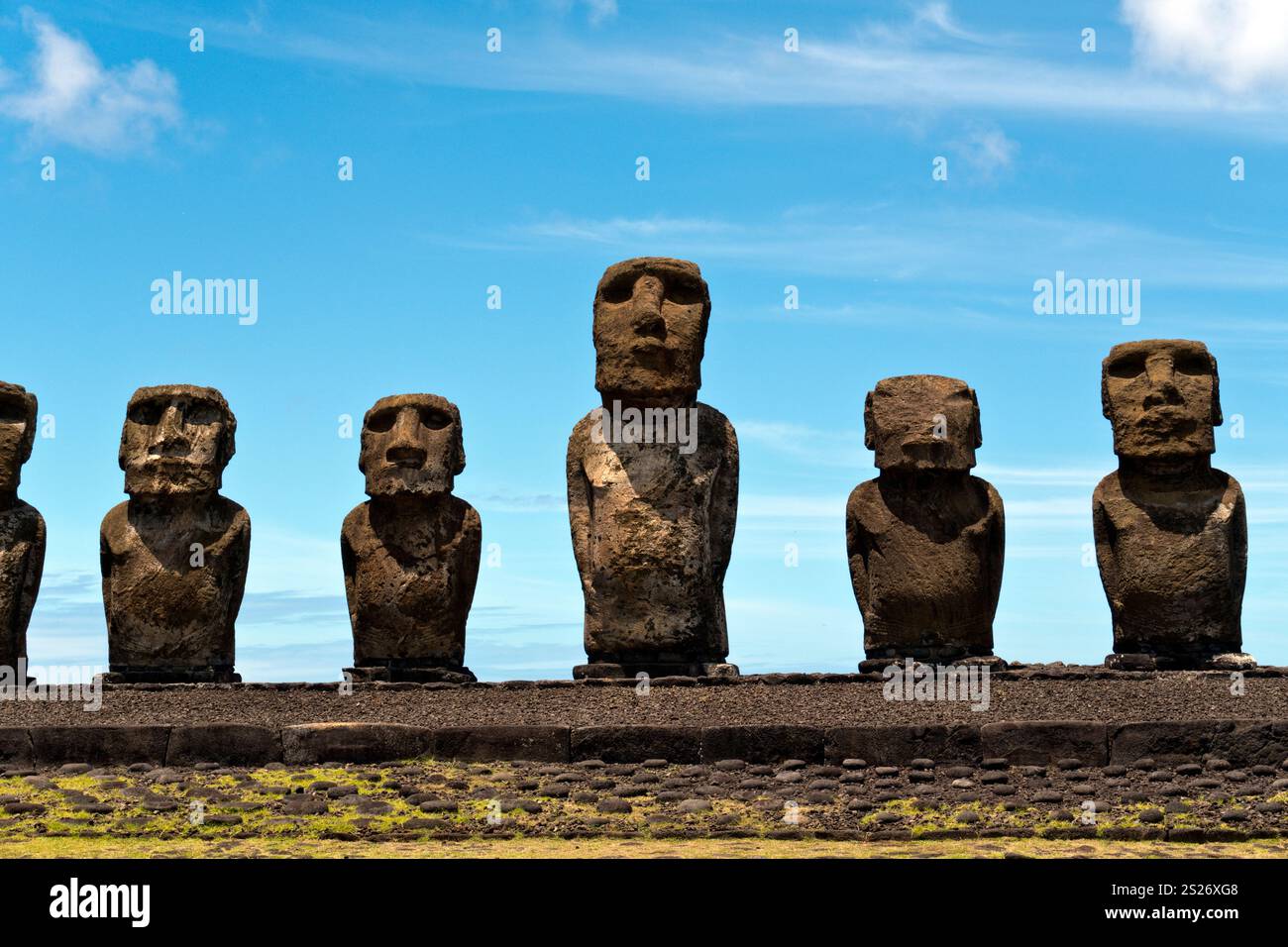 Ahu Tongariki is Easter Island’s largest monument with 15 standing moai ...