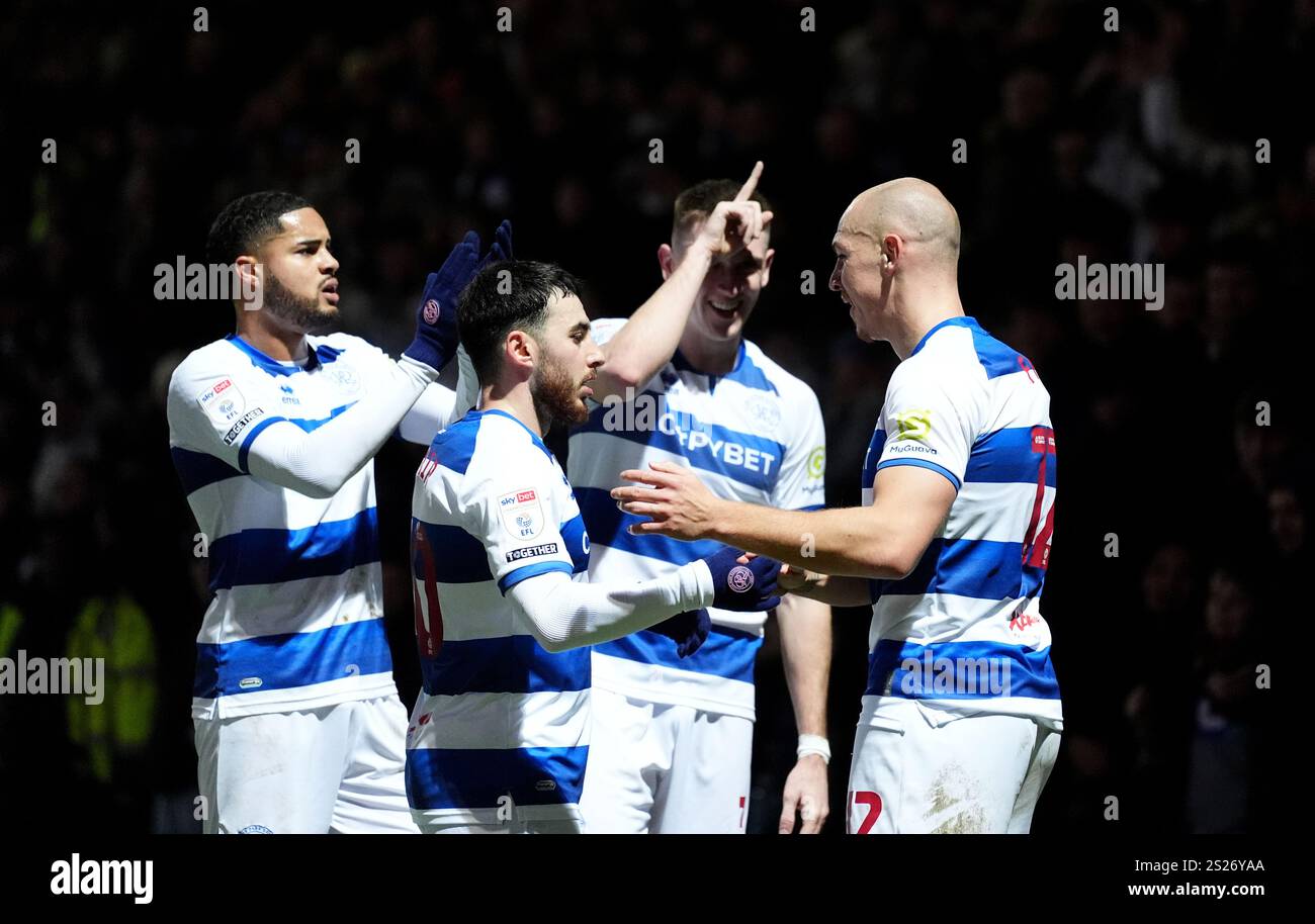 Queens Park Rangers' Michael Frey celebrates scoring their side's first ...
