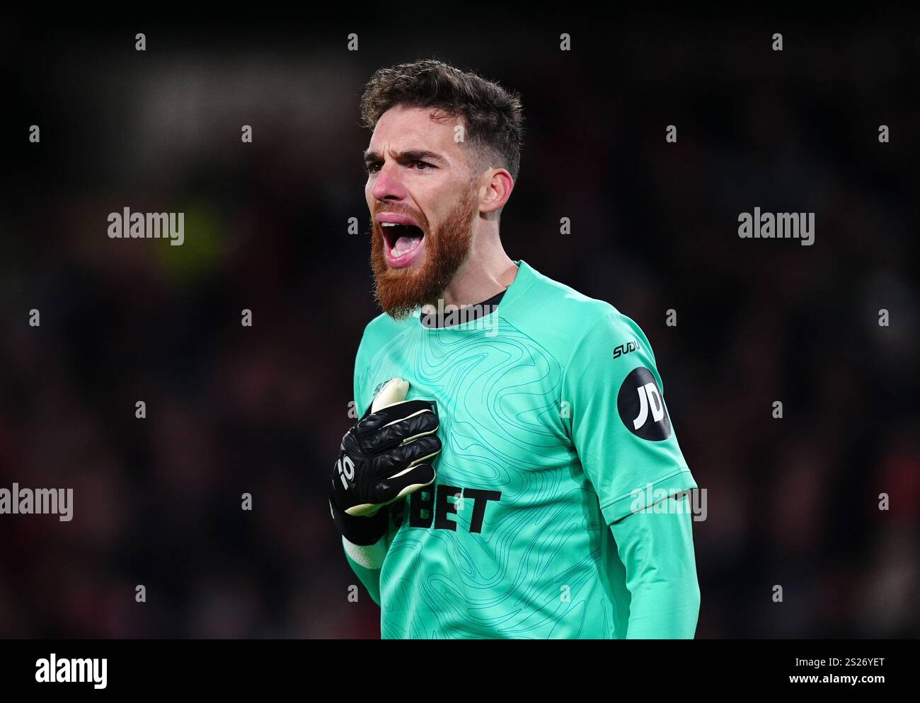 Wolverhampton Wanderers goalkeeper Jose Sa during the Premier League ...