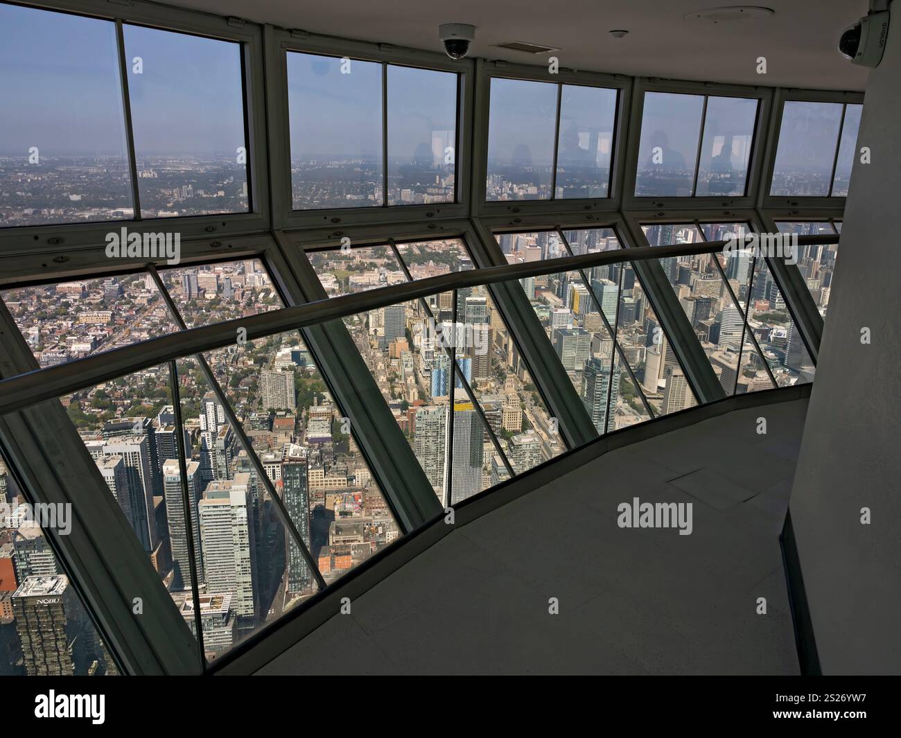 Toronto Canada / The Landmark CN Tower attracts tourists to enjoy the ...