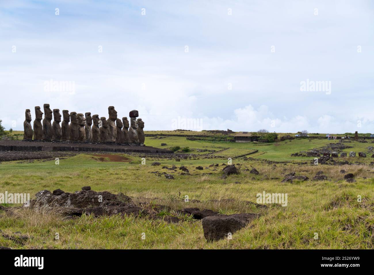 Ahu Tongariki is Easter Island’s largest monument with 15 standing moai ...