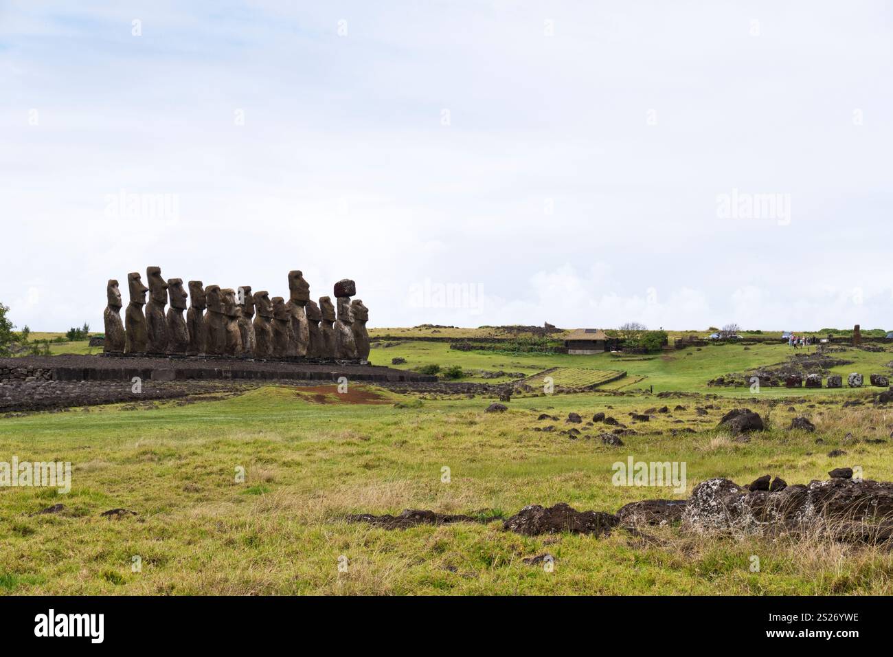 Ahu Tongariki is Easter Island’s largest monument with 15 standing moai ...