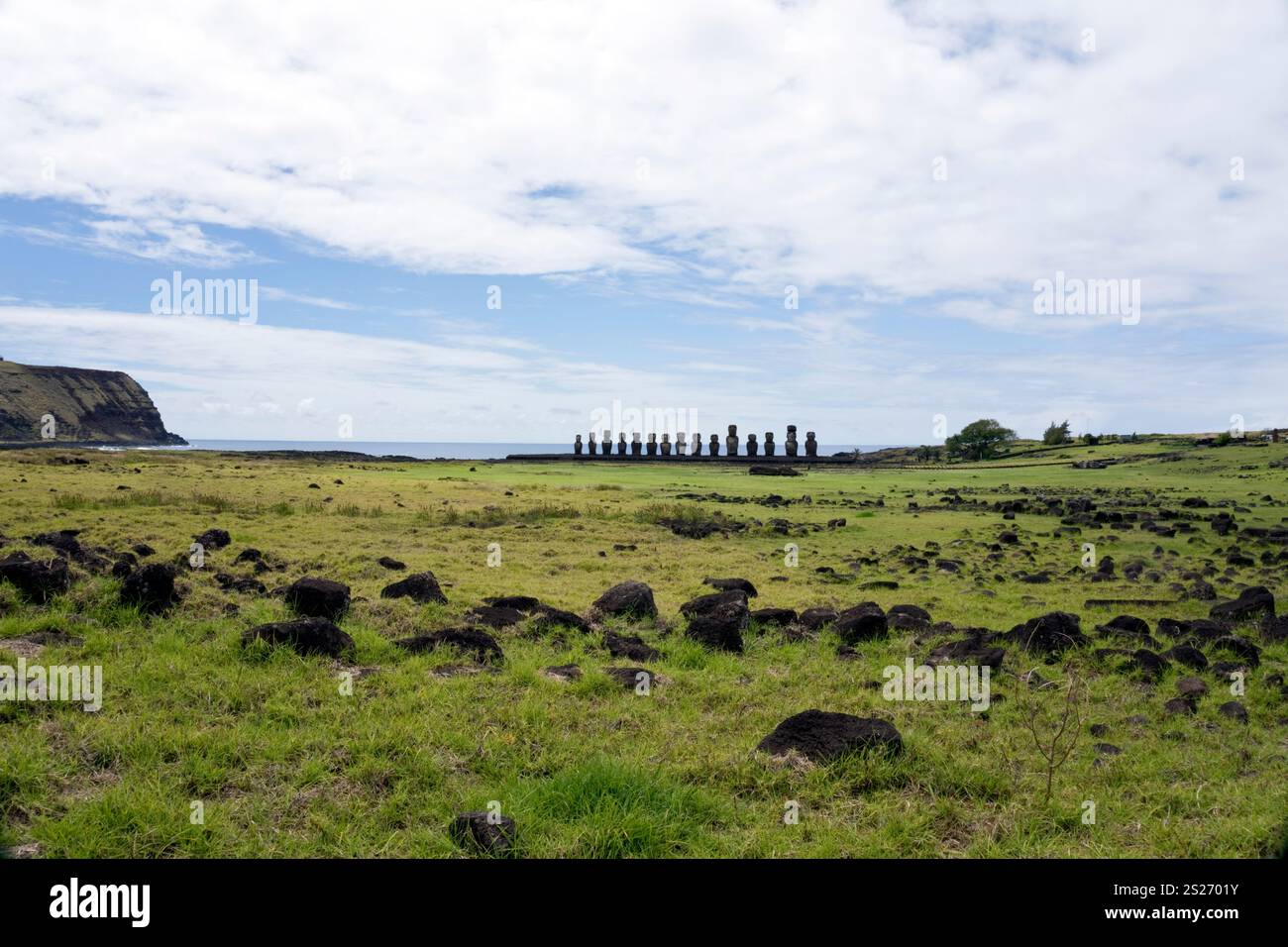 Ahu Tongariki is Easter Island’s largest monument with 15 standing moai ...