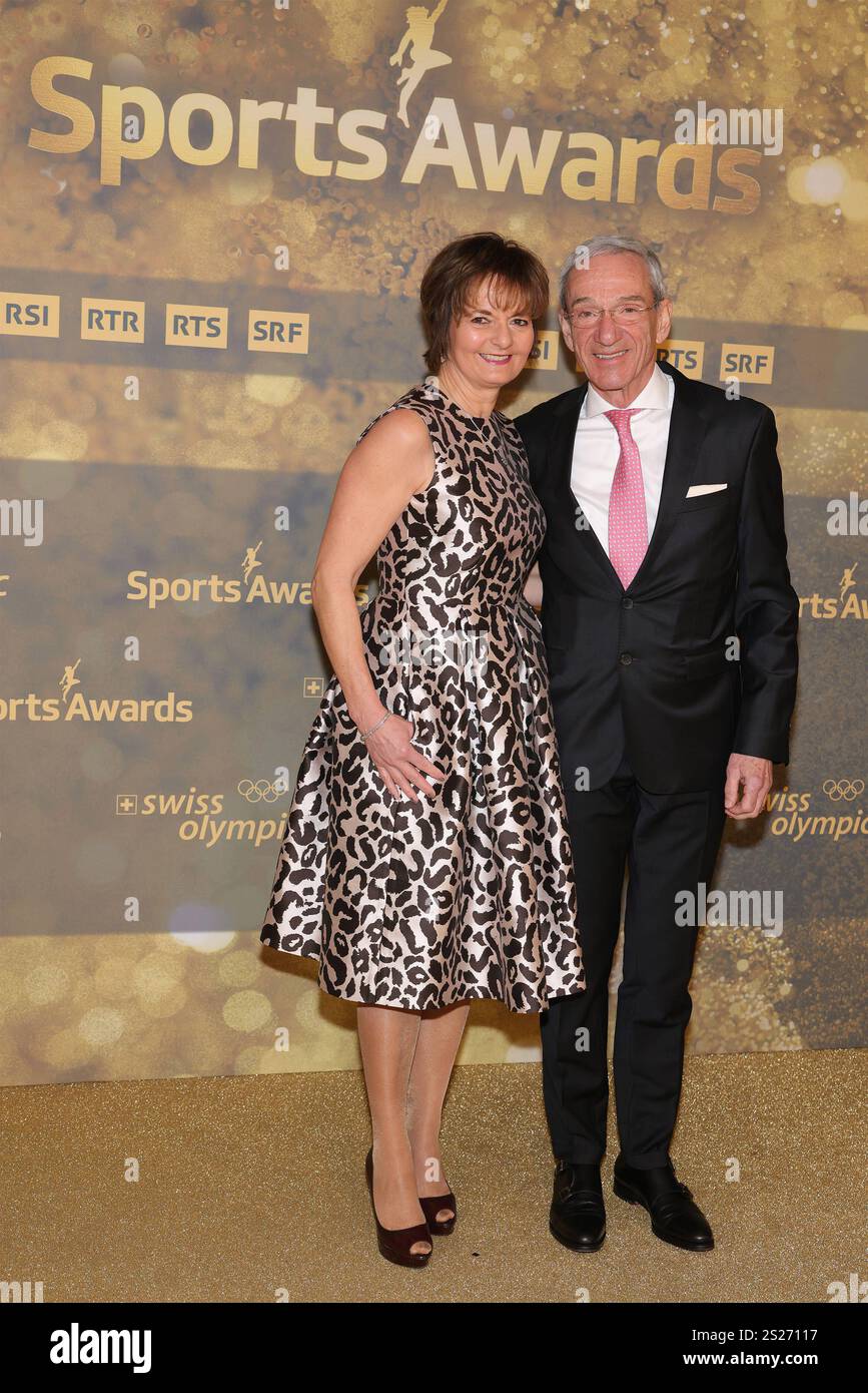 Sports Awards 2024 Alt-Bundesrätin Ruth Metzler mit Ehemann Stephan ...