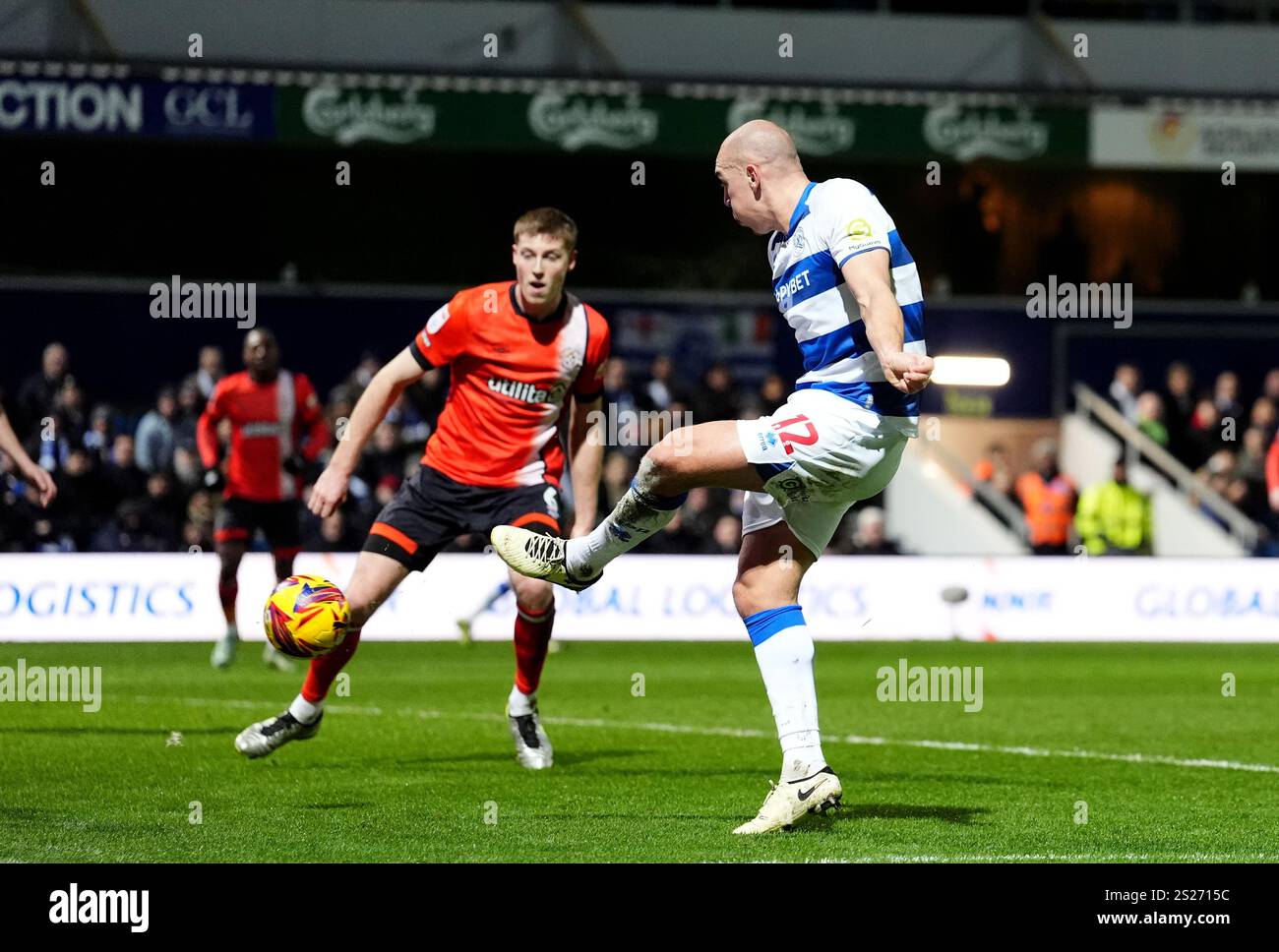 Queens Park Rangers' Michael Frey scores their side's first goal of the ...