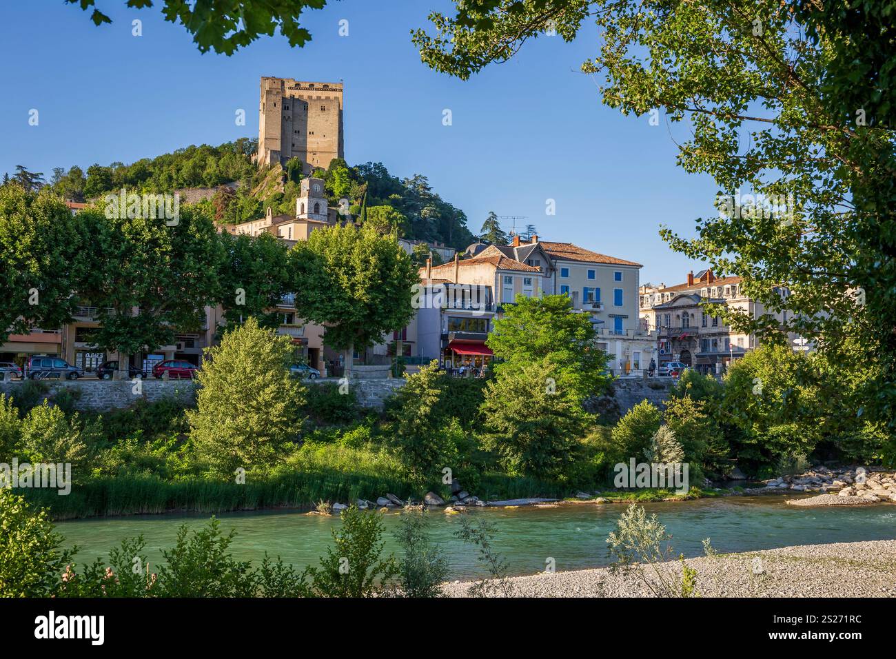 Crest, in the Drôme department, southeastern France, and the Drôme ...