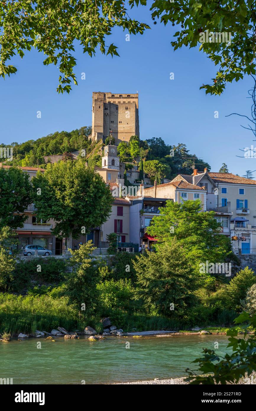 Crest, in the Drôme department, southeastern France, and the Drôme ...