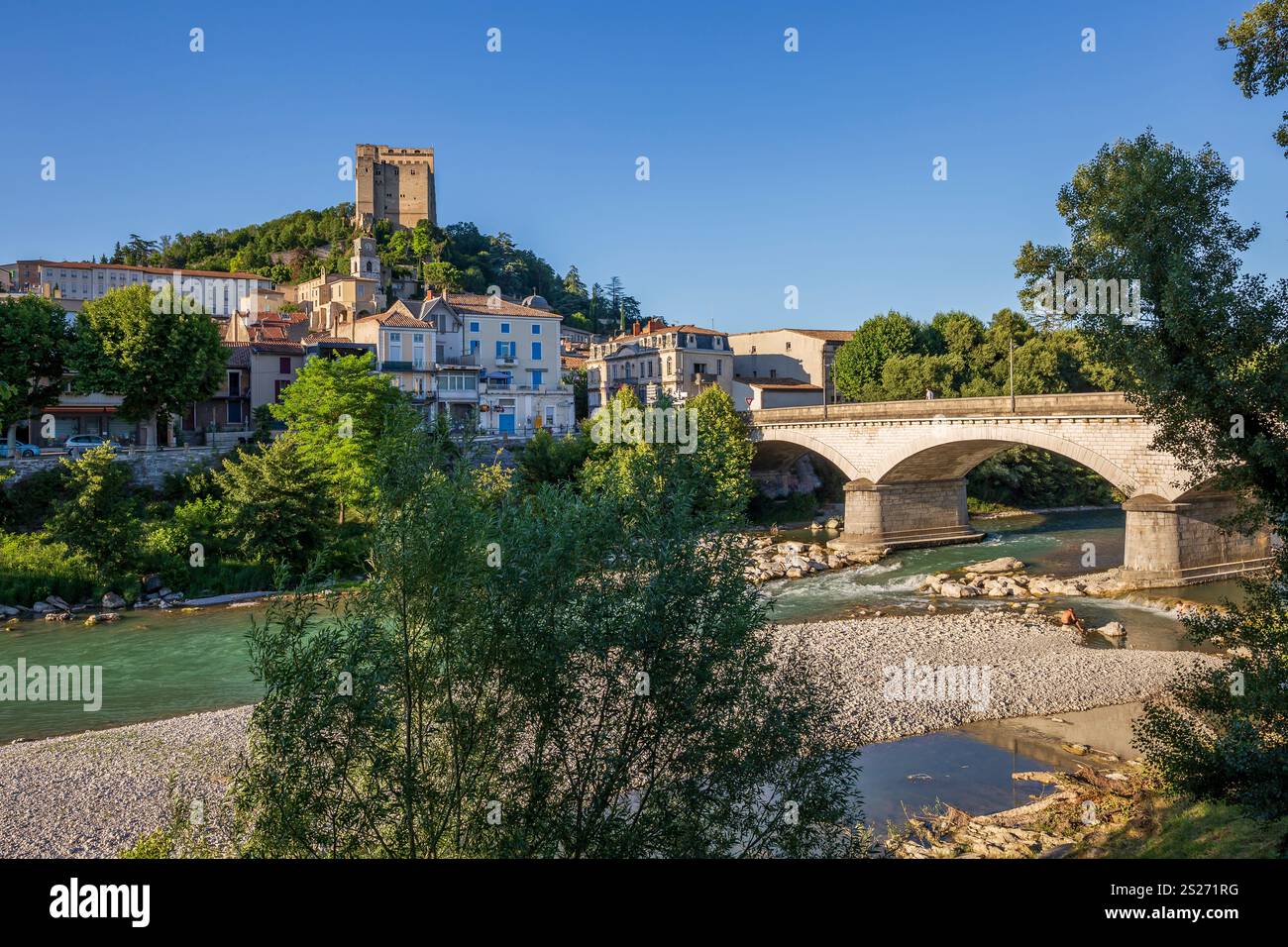Crest, in the Drôme department, southeastern France, and the Drôme ...