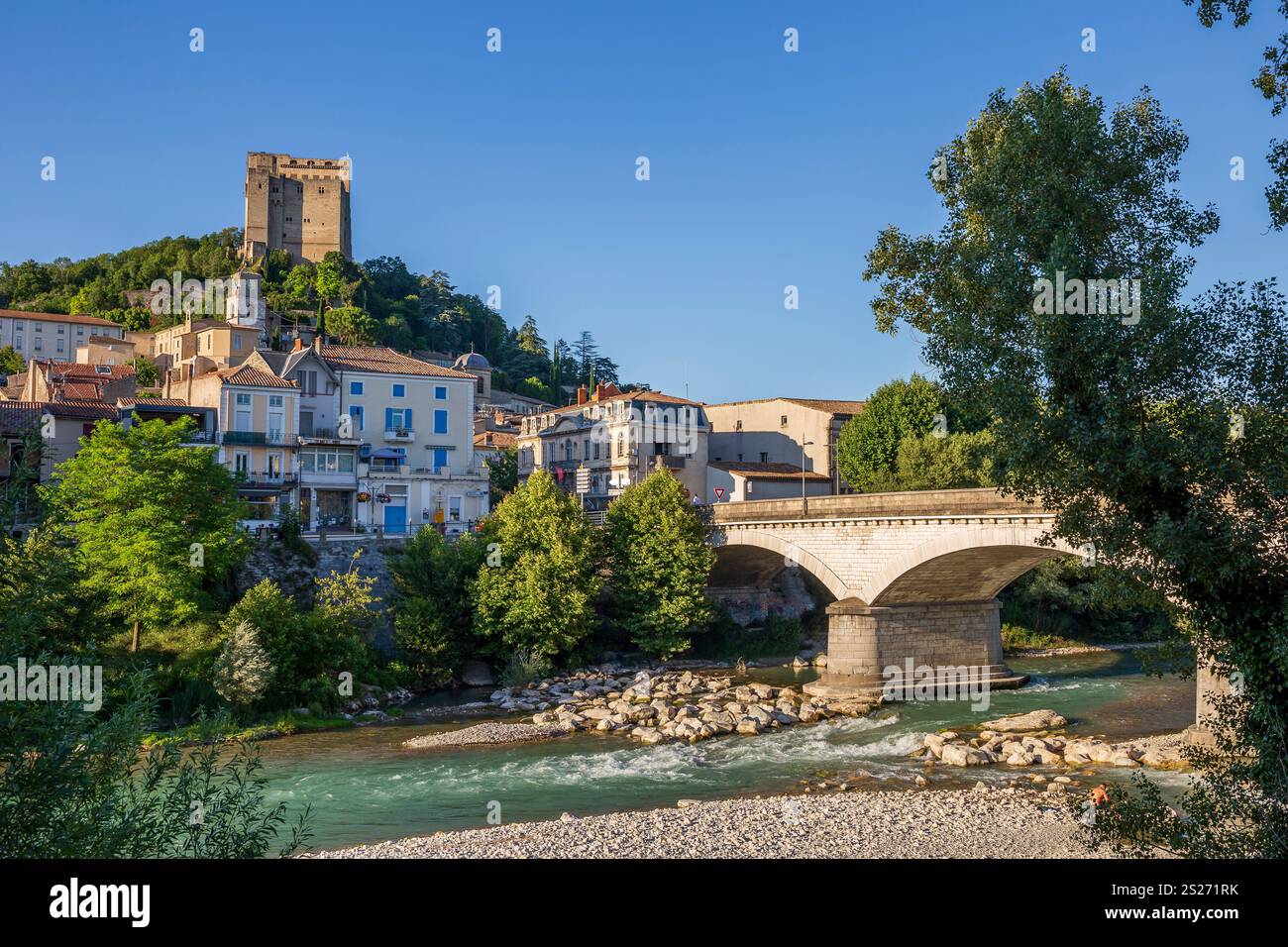 Crest, in the Drôme department, southeastern France, and the Drôme ...