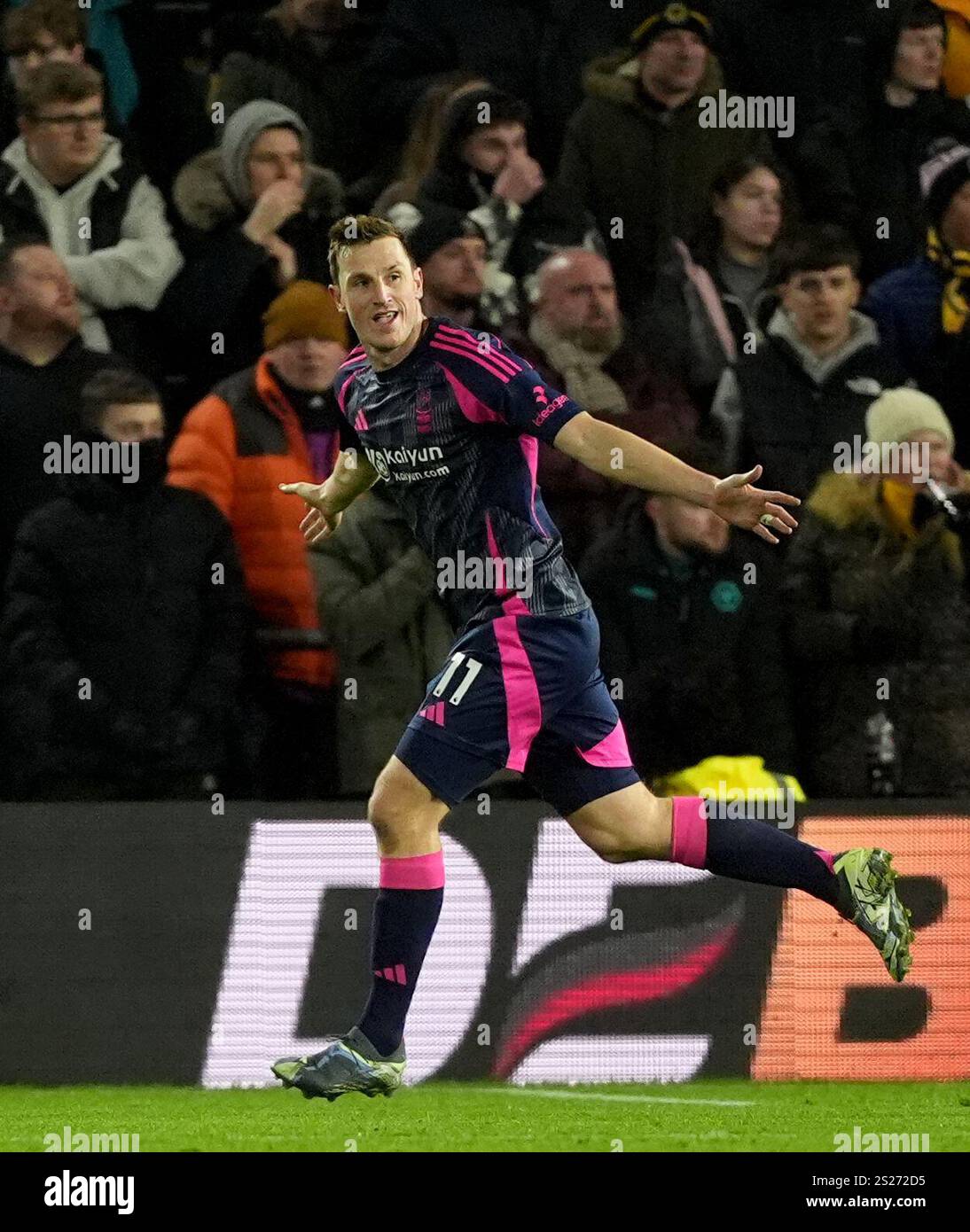 Nottingham Forest's Chris Wood celebrates scoring their side's second ...