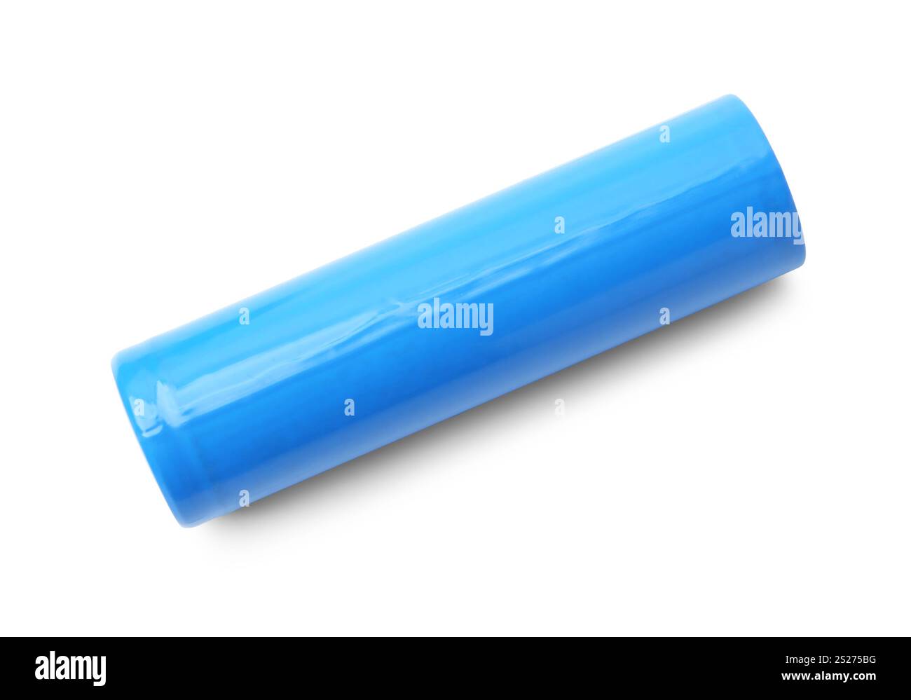 One AA cell battery isolated on white, top view Stock Photo - Alamy