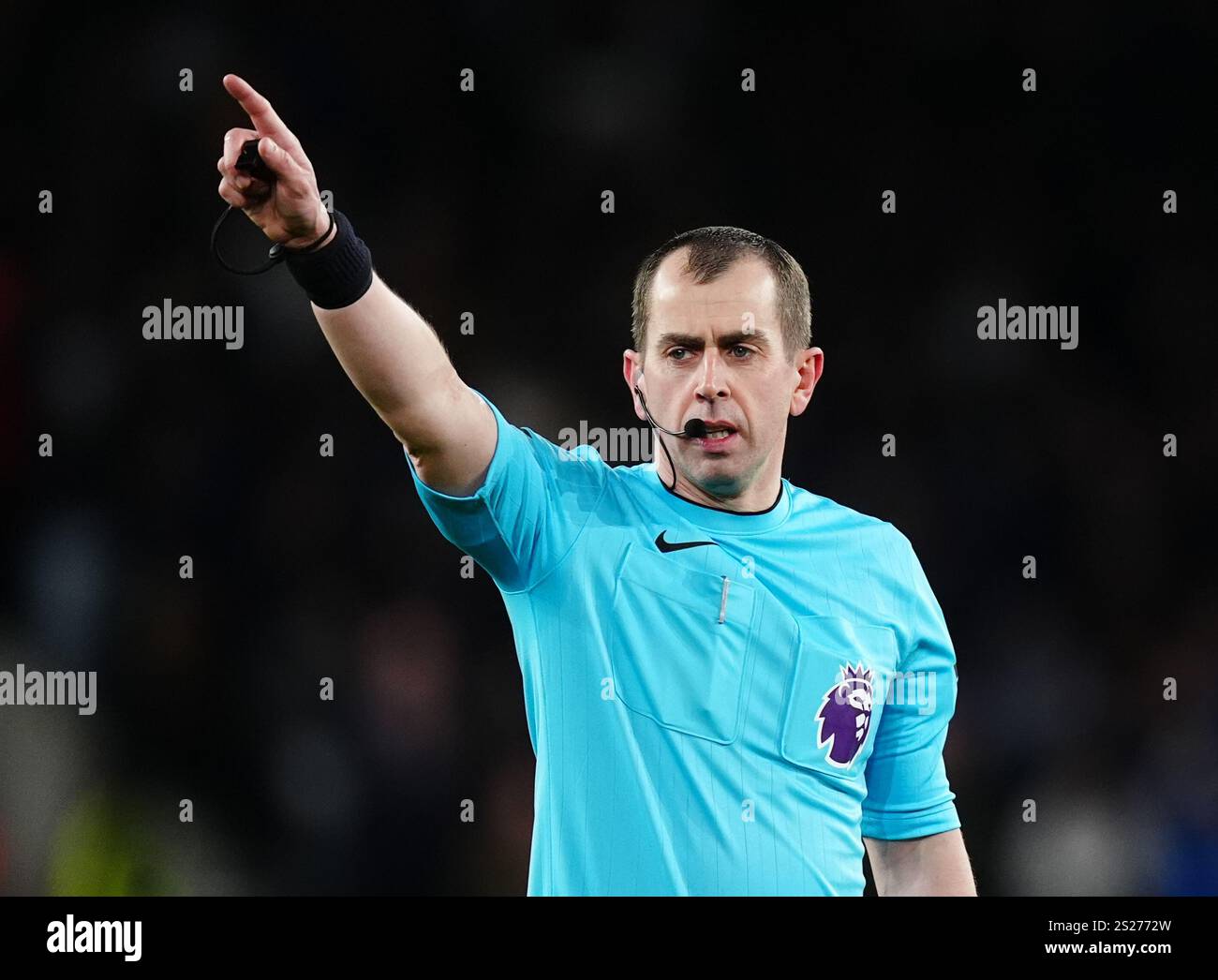 Referee Peter Bankes during the Premier League match at Molineux ...