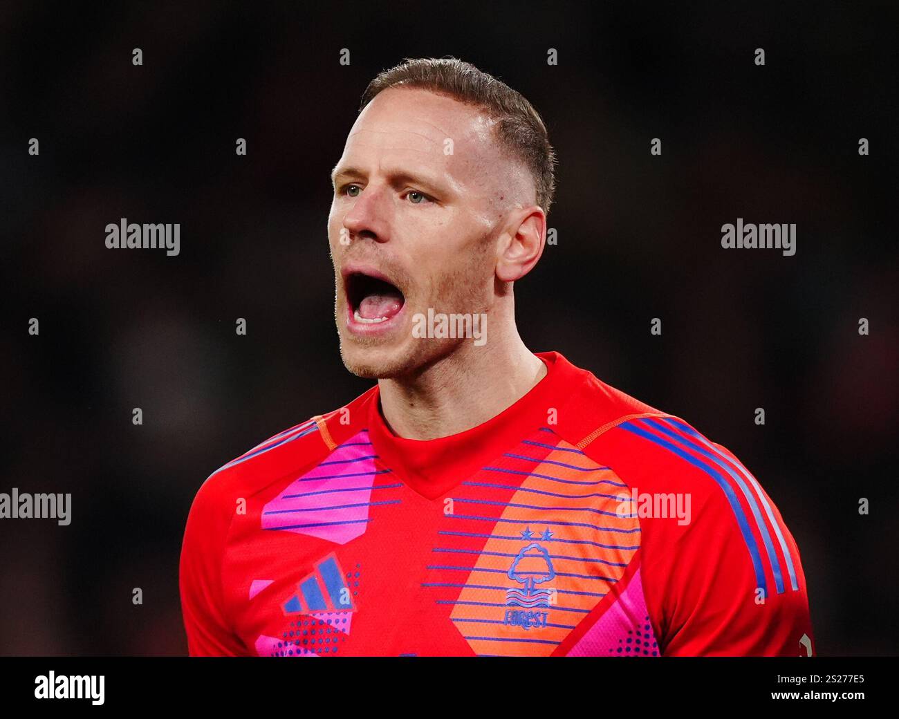 Nottingham Forest goalkeeper Matz Sels during the Premier League match ...