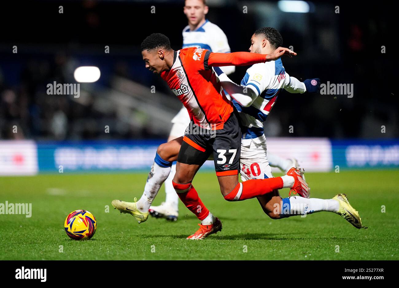 during the Sky Bet Championship match at the MATRADE Loftus Road ...