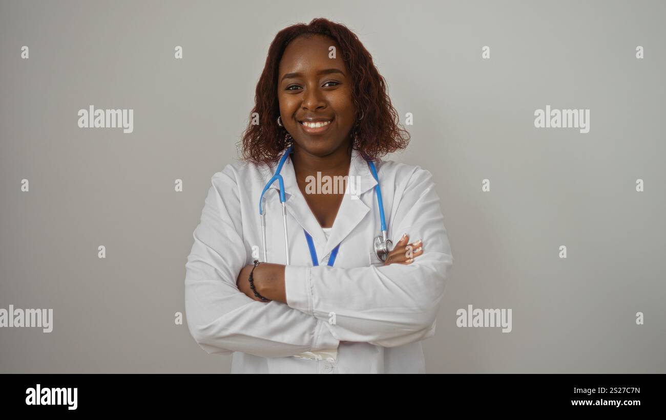 Qualified female doctor isolated hi-res stock photography and images ...