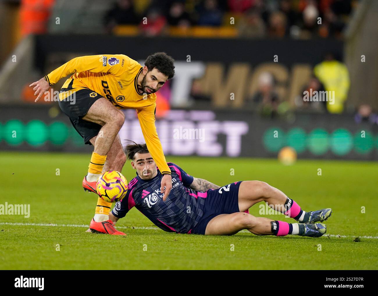 Wolverhampton, England, 6th January 2025. Rayan Ait-Nouri of ...