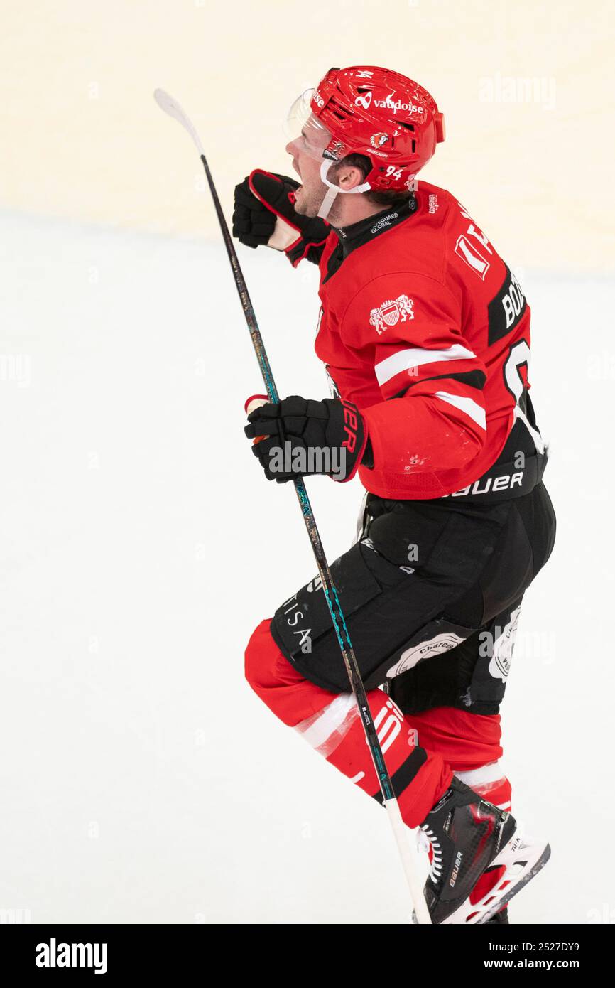 Lausanne Switzerland, 01 06 2025: Tim Bozon (offense) of Lausanne HC ...