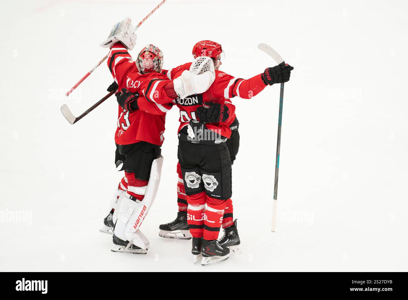 Lausanne, Switzerland. , . Tim Bozon (offense) of Lausanne HC #94 ...