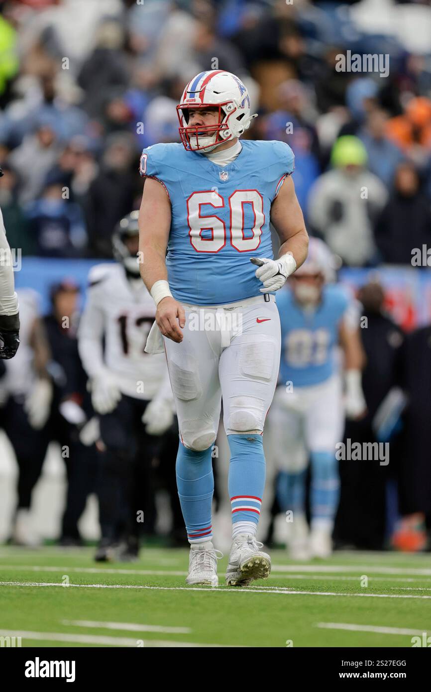 Tennessee Titans offensive lineman Daniel Brunskill (60) during the ...