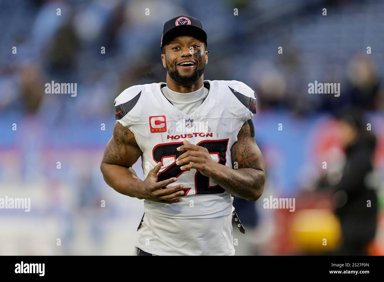 Houston Texans running back Joe Mixon (28) walks off the field ...