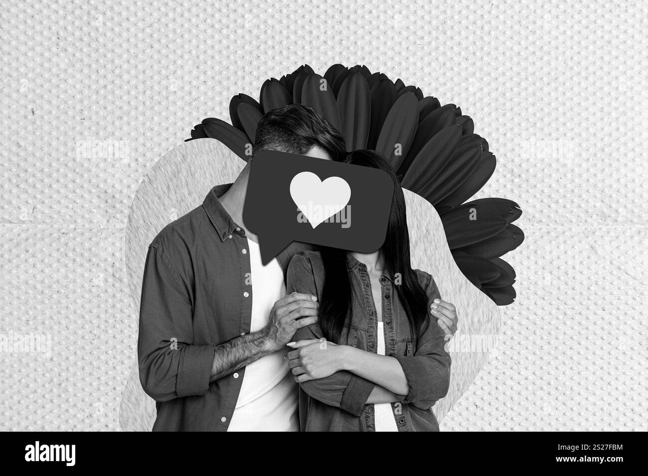 Creative photo 3d collage artwork poster postcard of tender sweet ...