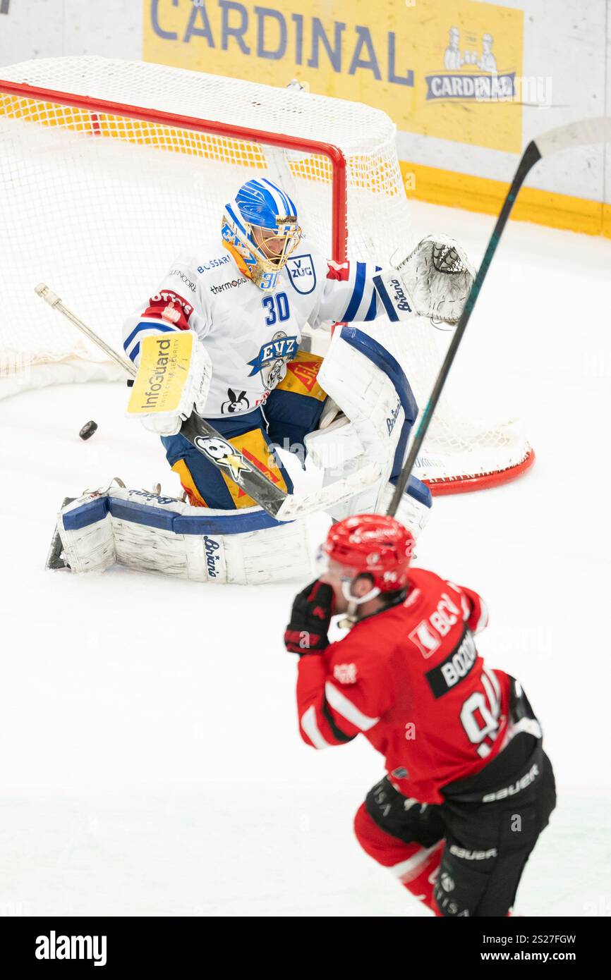 Lausanne, Switzerland. , . Tim Bozon (offense) of Lausanne HC #94 ...