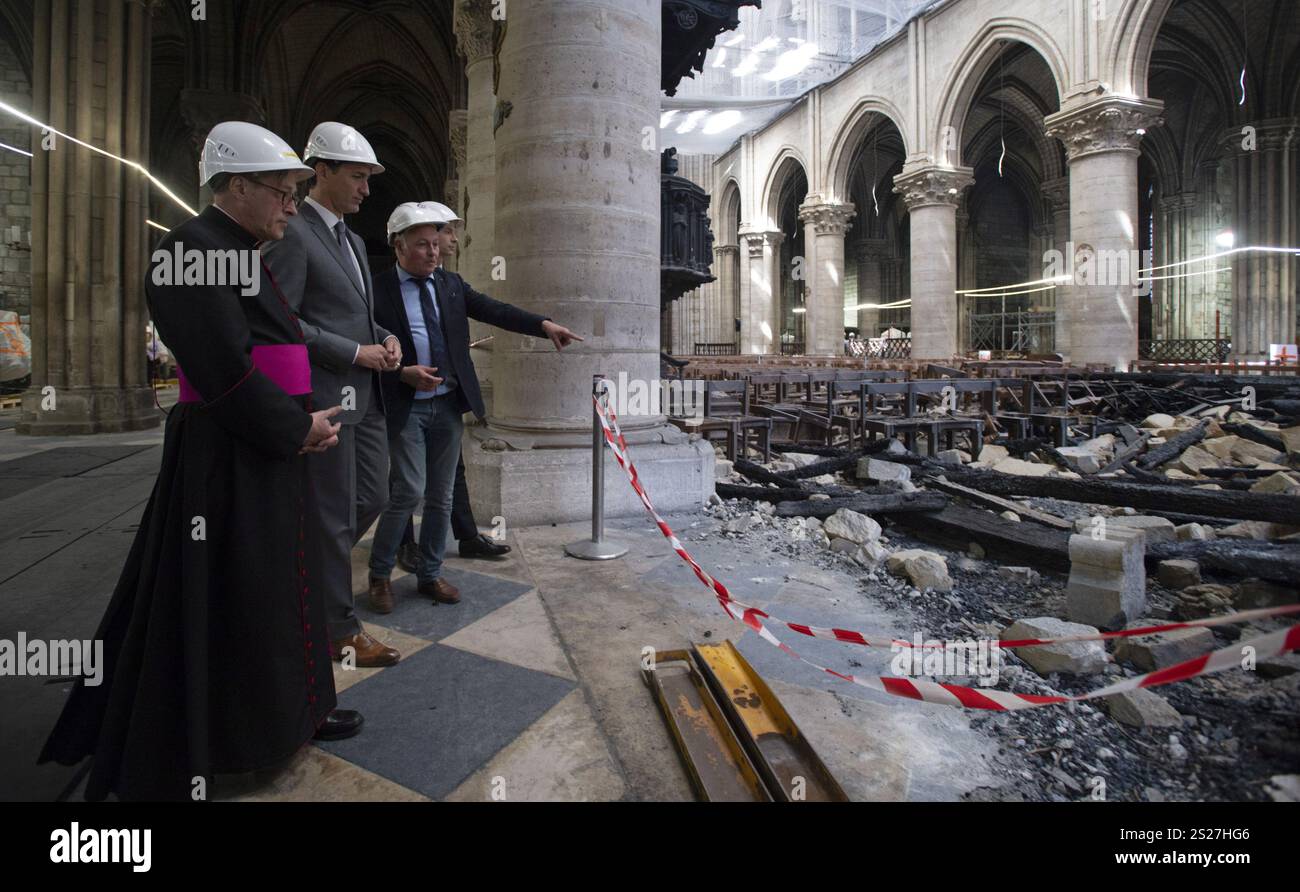 Paris, France. 15th May, 2019. Restoration Project Chief Architect ...