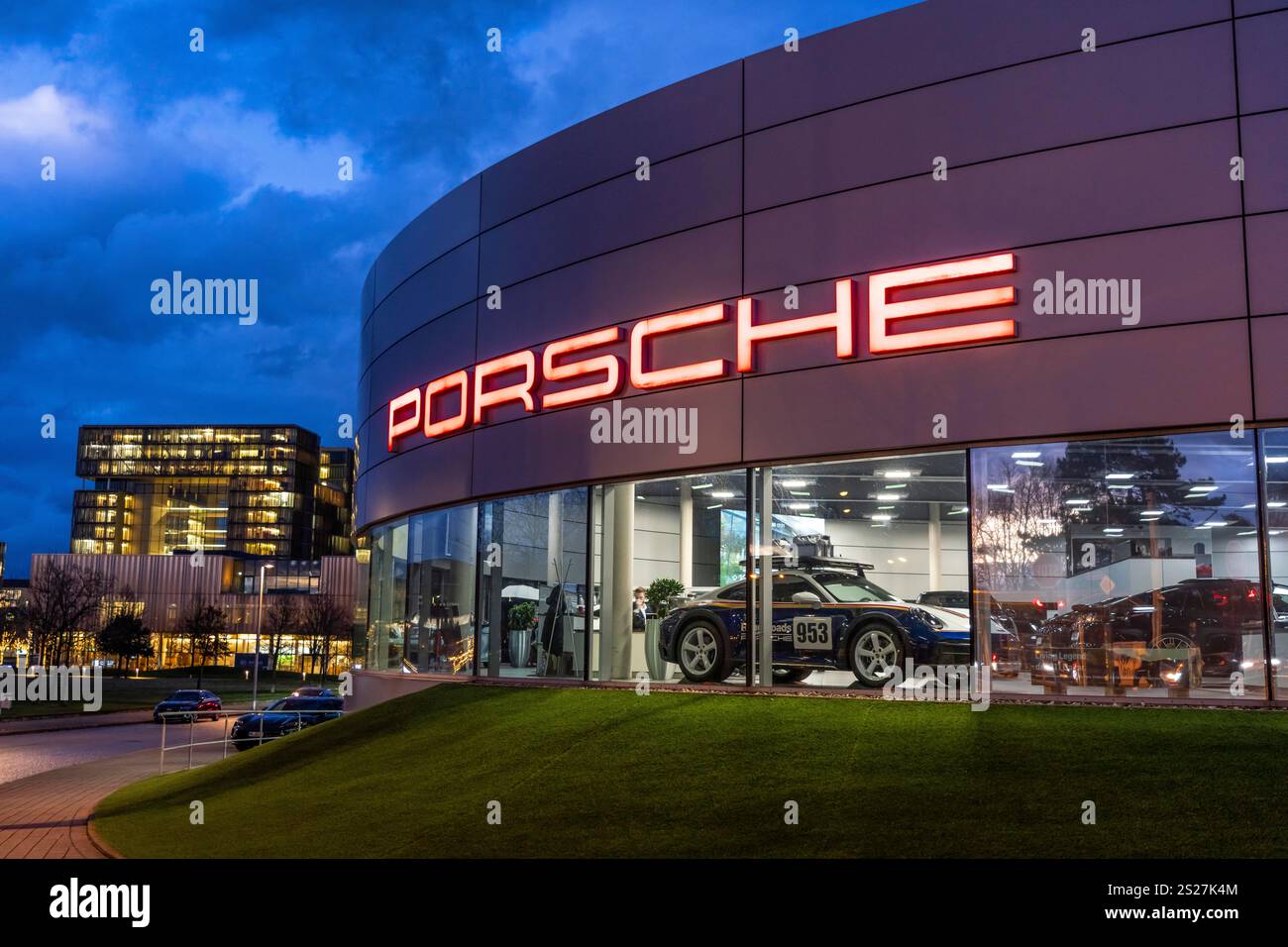Porsche Centre Essen, car dealership, showroom, Essen, North Rhine ...
