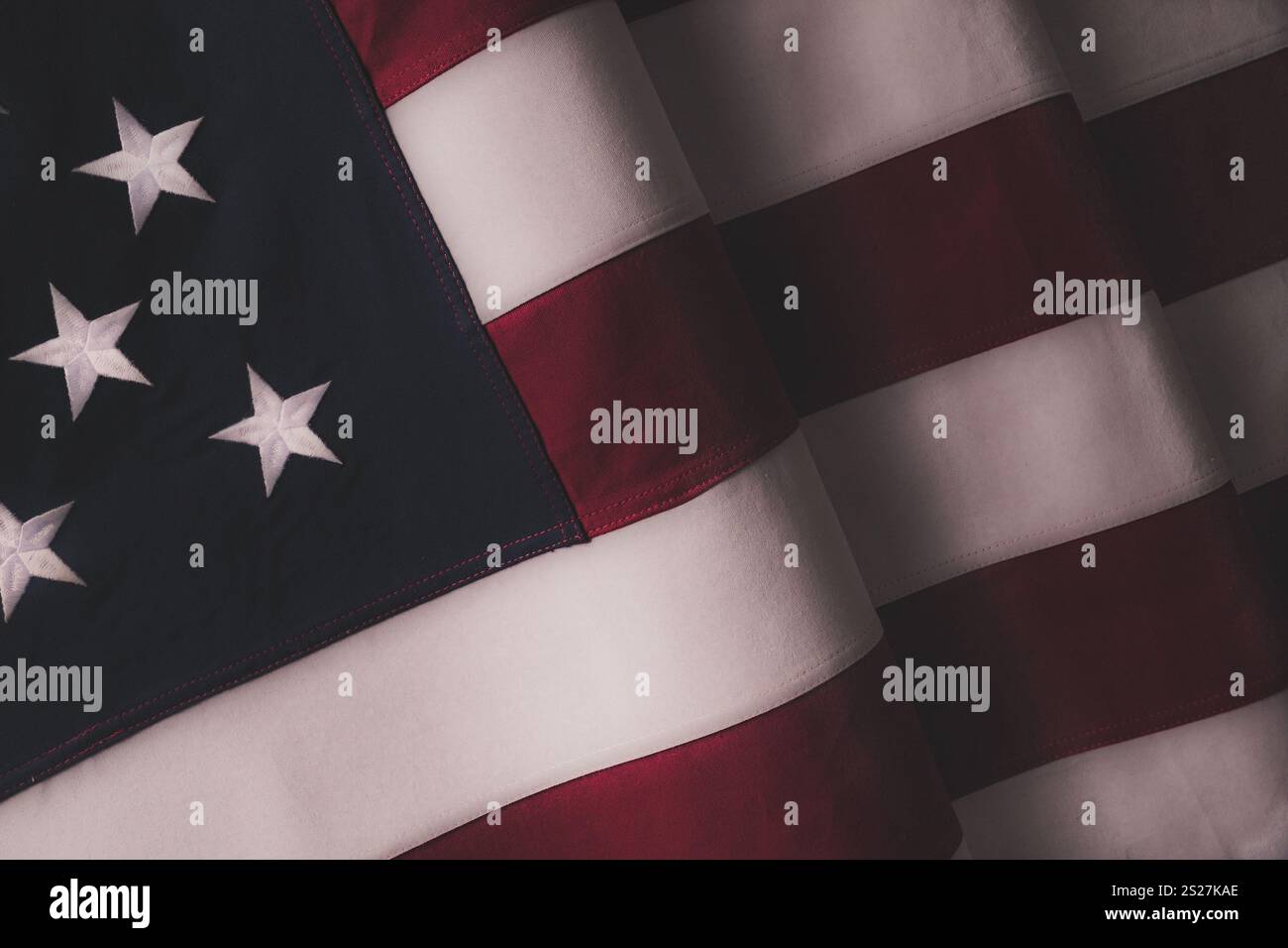 American flag fluttering hi-res stock photography and images - Alamy
