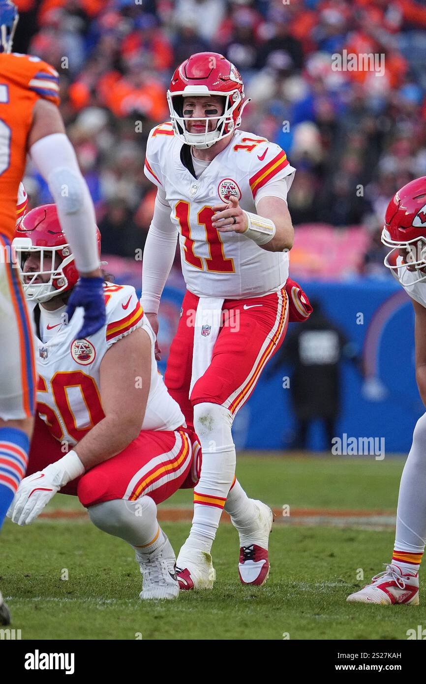 Kansas City Chiefs quarterback Carson Wentz (11) runs the ball against ...