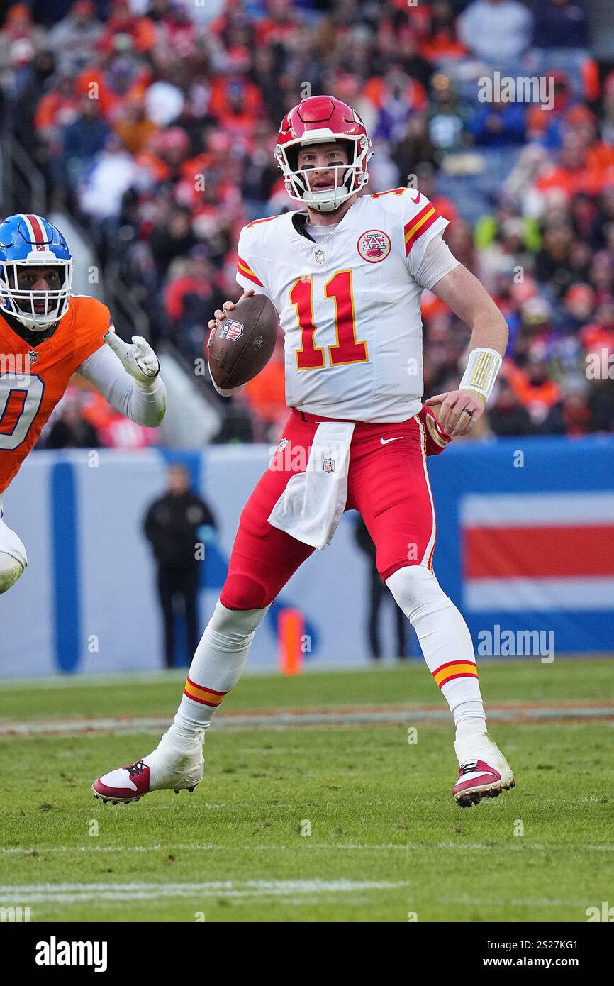 Kansas City Chiefs quarterback Carson Wentz (11) runs the ball against ...