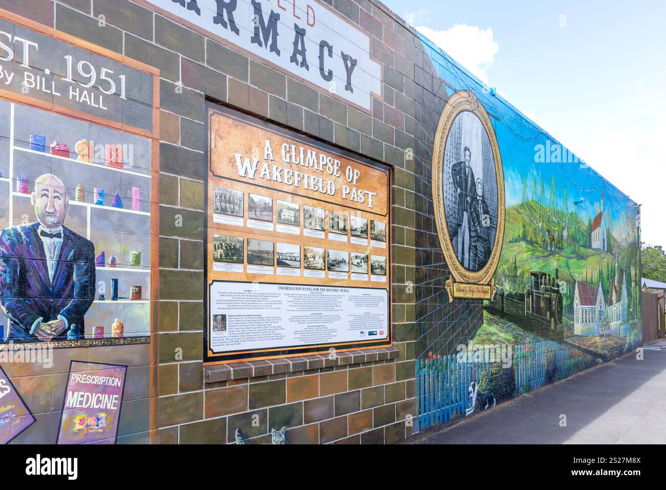 A glimpse of Wakefield Past wall mural, Edward Street, Wakefield ...