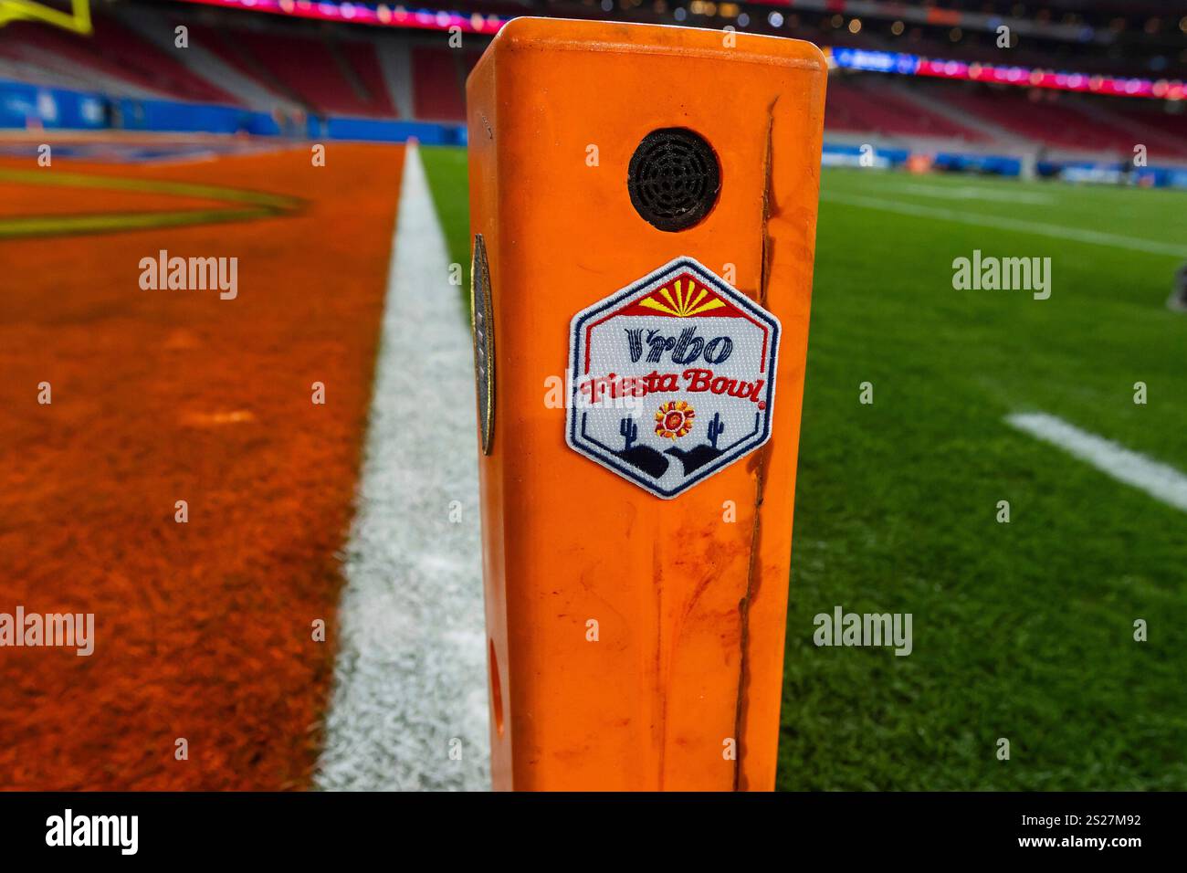 GLENDALE, AZ - DECEMBER 31: A Fiesta Bowl branded pylon on display prior to the Penn State ...