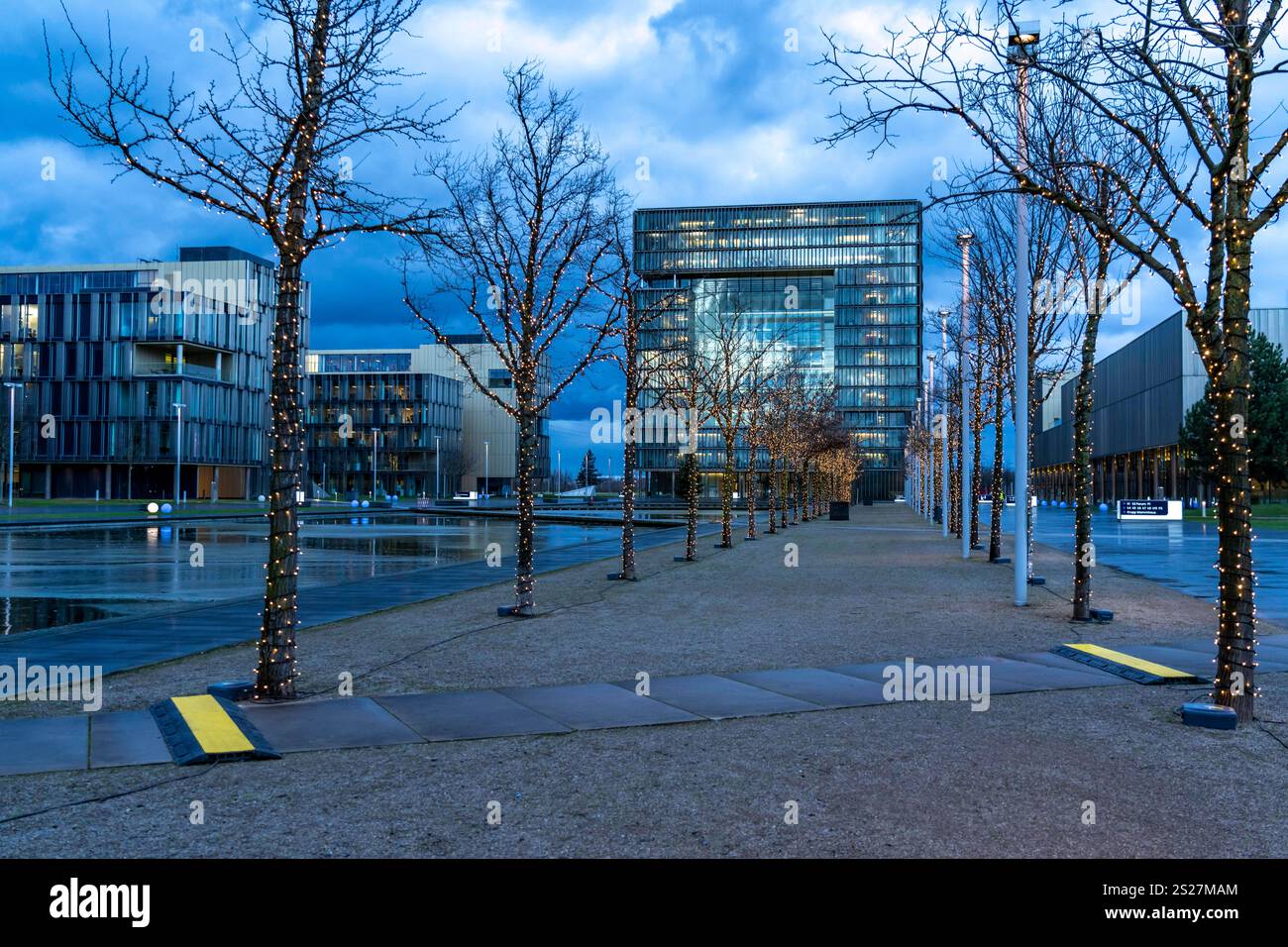 Der Ruhr Tech Campus Essen, ehemals Thyssenkrupp Campus, Sitz der Unternehmenszentrale von ...