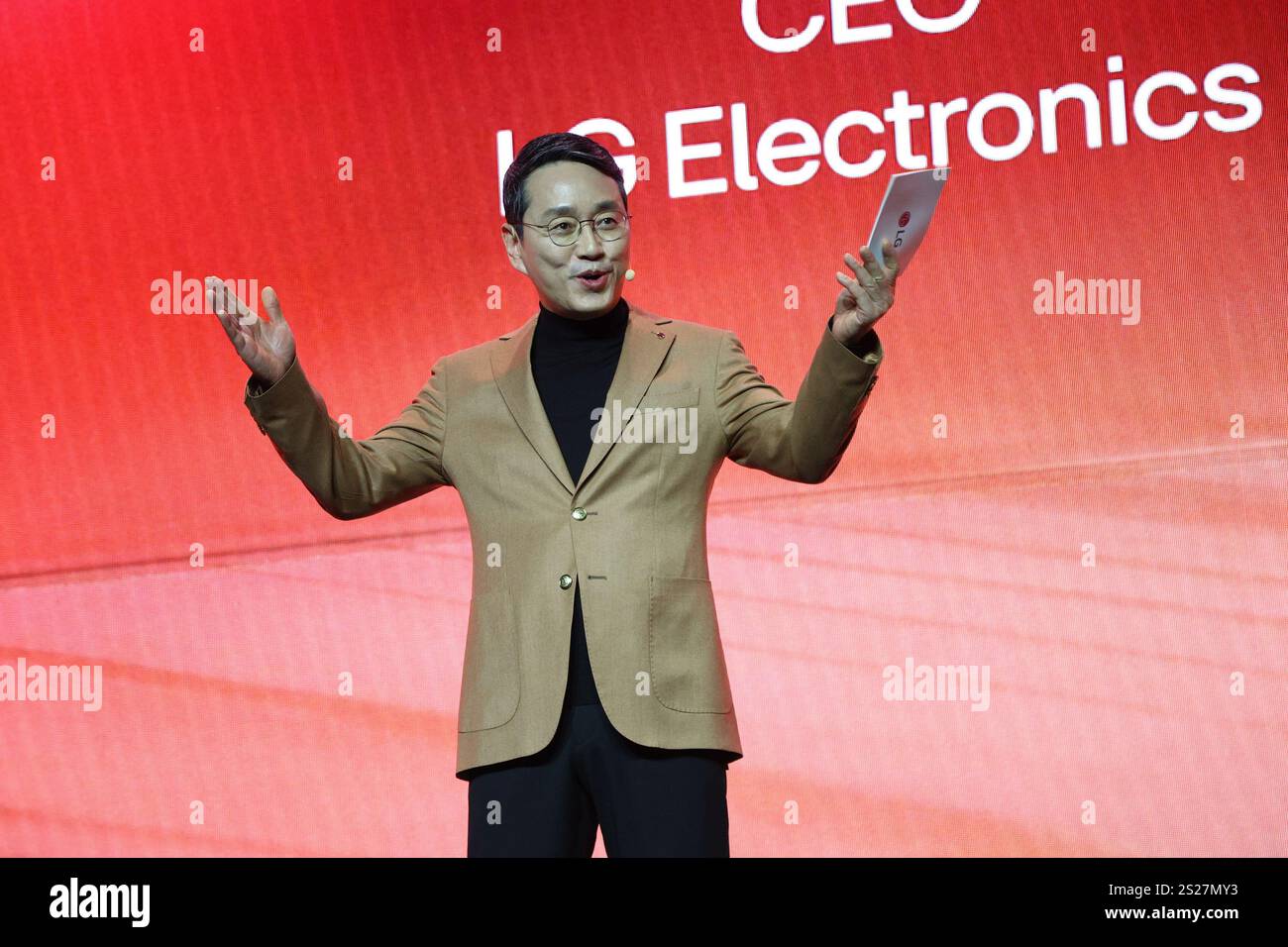 Las Vegas, United States. 06th Jan, 2025. William (Joowan) Cho, CEO LG ...